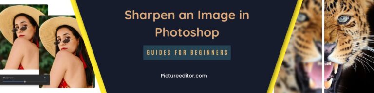 Sharpen an Image in Photoshop - pictureeditor.com